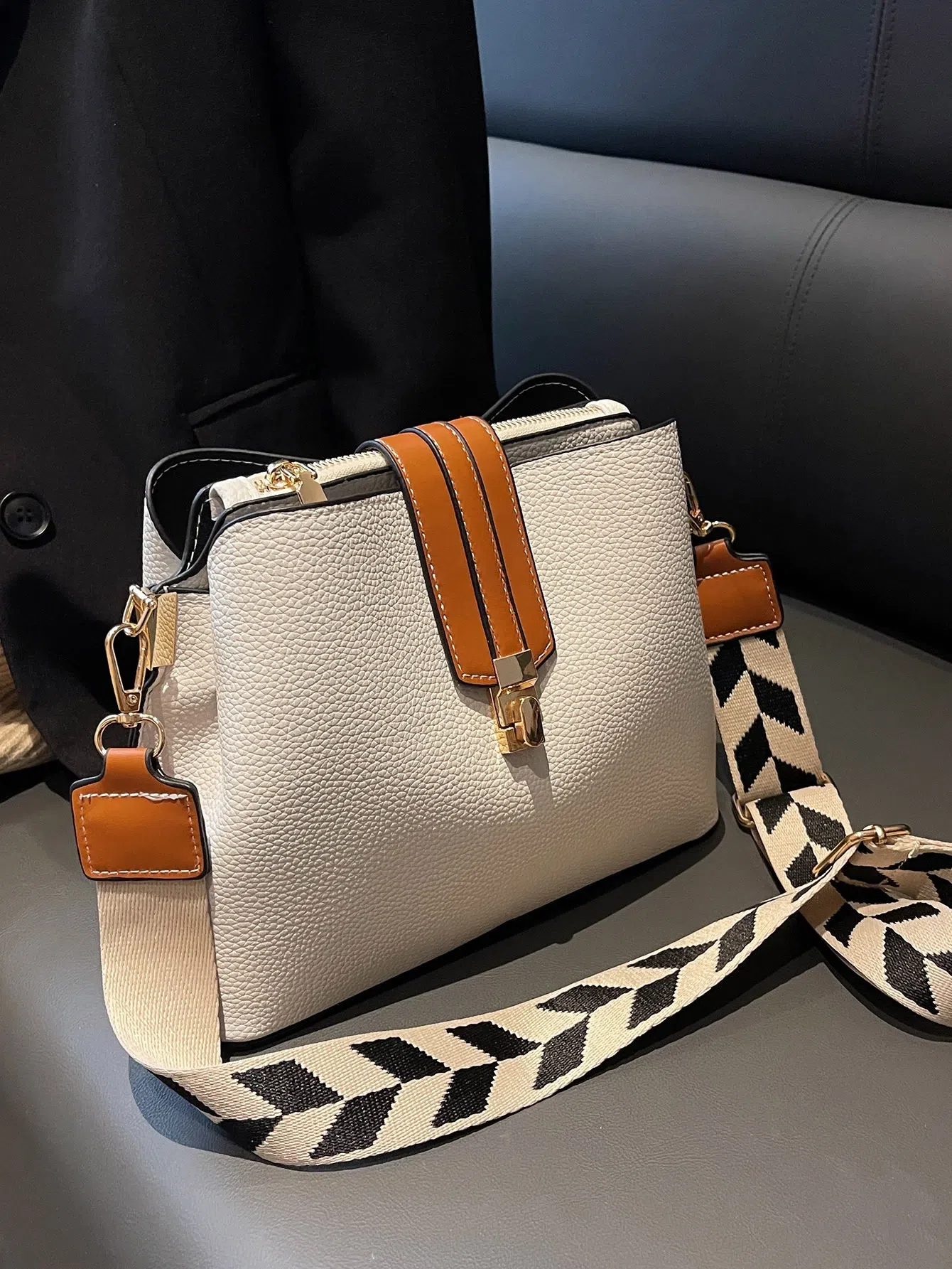 Fashion Top Handle Satchel, Trendy Crossbody Bag, Women's Elegant Handbag